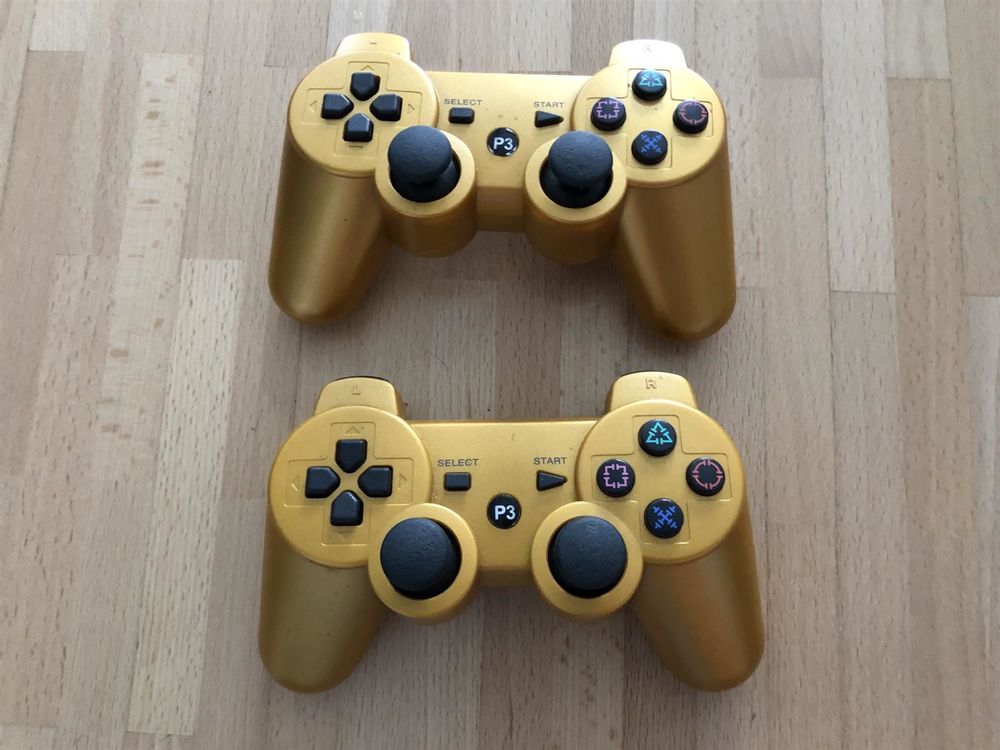 2x PS 3 Wireless Controller Gold (Gebraucht) in Nussbaumen AG für CHF ...