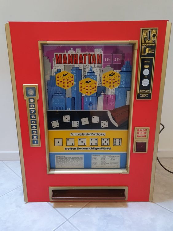 Kompletter Manhattan Würfelspielautomaten inkl. 2 Schlüssel | Kaufen ...
