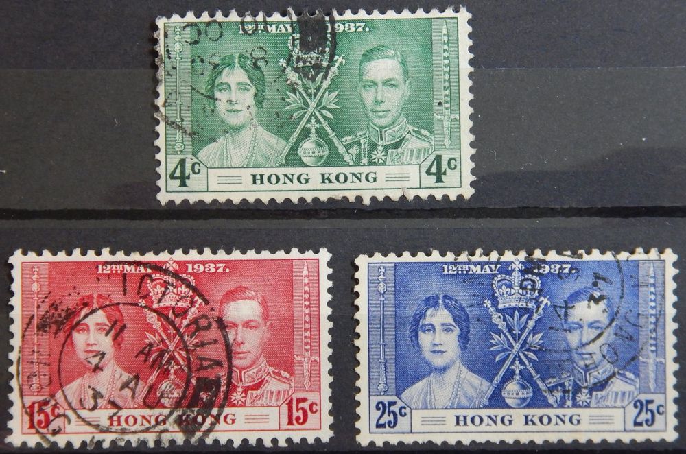 Hong Kong British Kat. 136-138 gest. 1937 (Gebraucht) in Zürich für CHF 5 – mit Lieferung auf ...