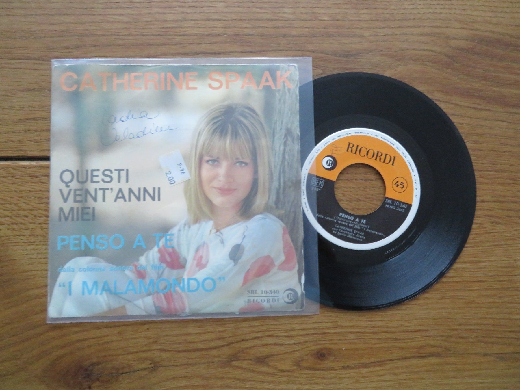 Catherine Spaak - Penso a te / I Malamondo Single 45 (Neu (gemäss ...