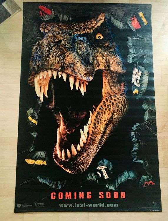Jurrassic Park The Losw World orig. Kino Banner Gross RAR! (Gebraucht ...