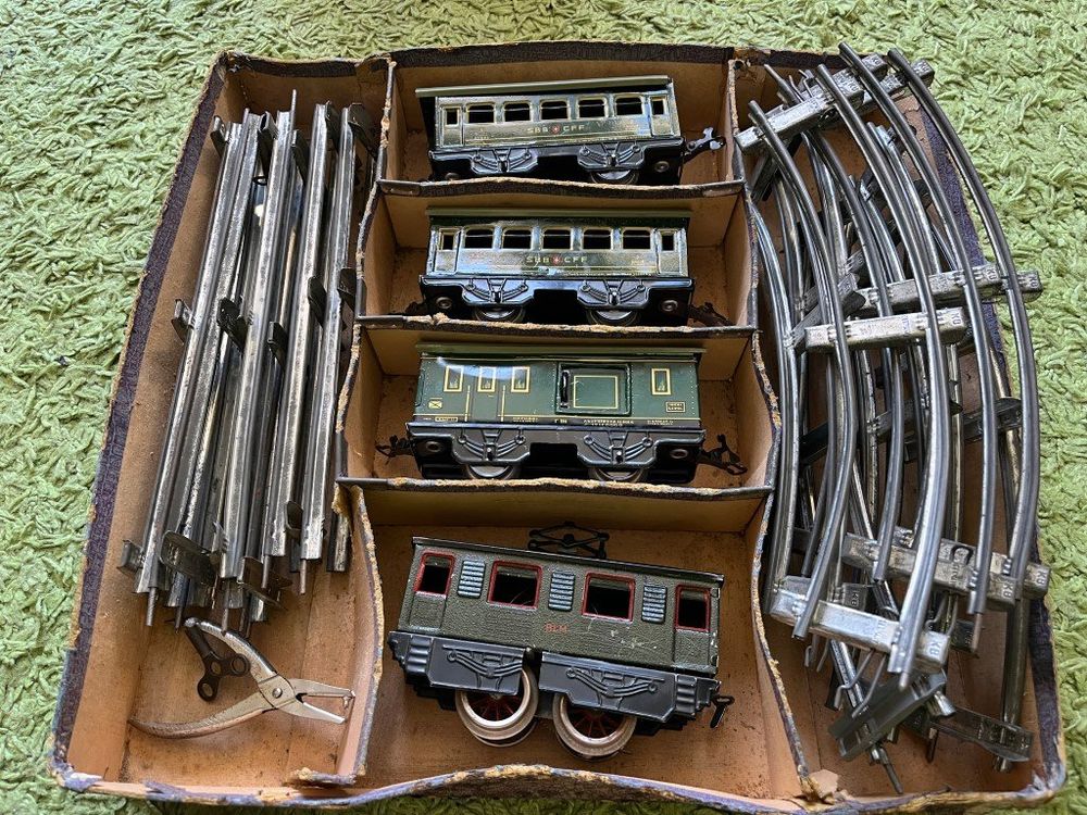 Rarität Modelleisenbahn Blechspielzeug aufziehen Karl Bub | Kaufen auf ...