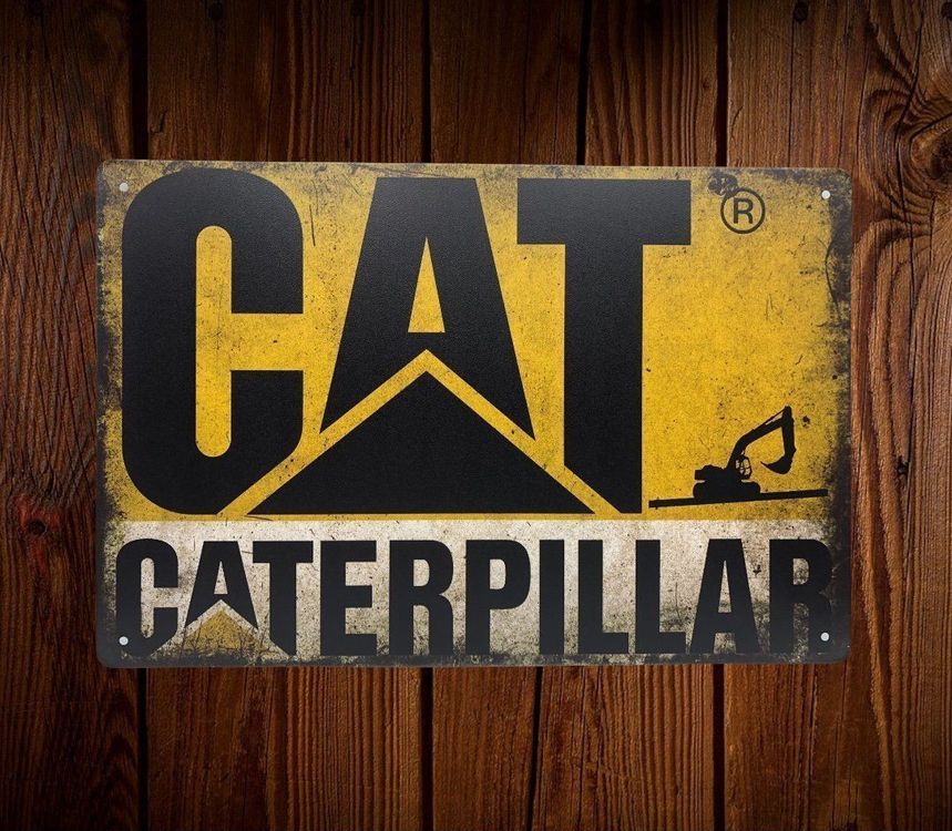 Caterpillar CAT Bagger Blechschild (Neu und originalverpackt) in ...
