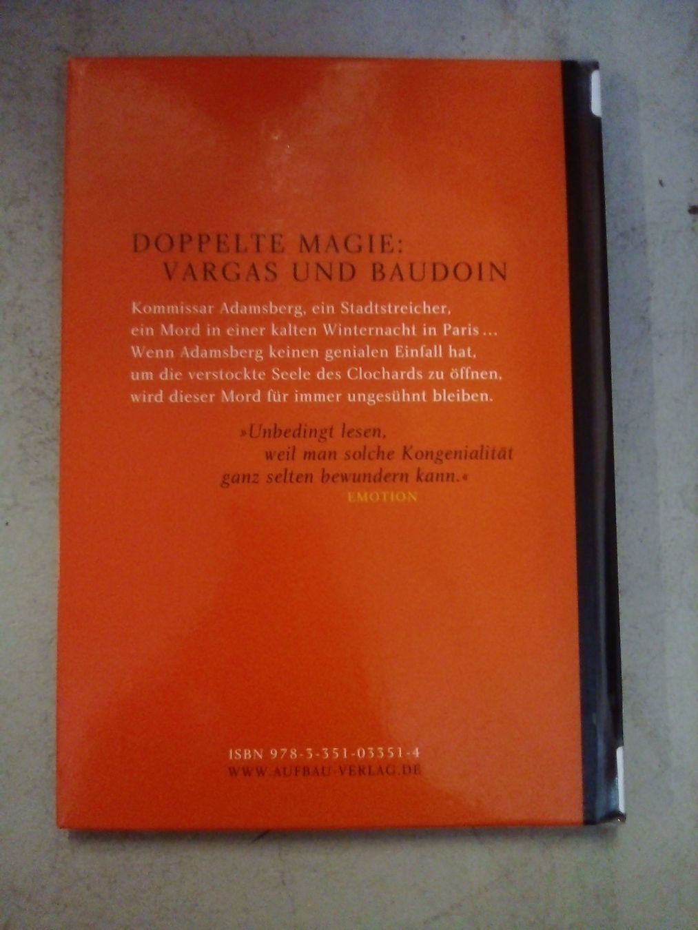 Der Tote im Pelzmantel Edmond Baudion Fred Vargas (Gebraucht) in ...