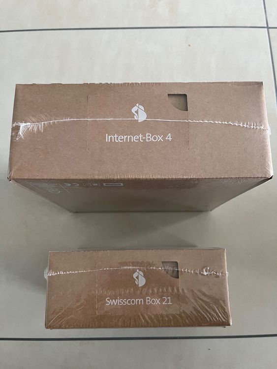 Swisscom Box 21 + Internet-Box 4 (Neu und originalverpackt) in ...