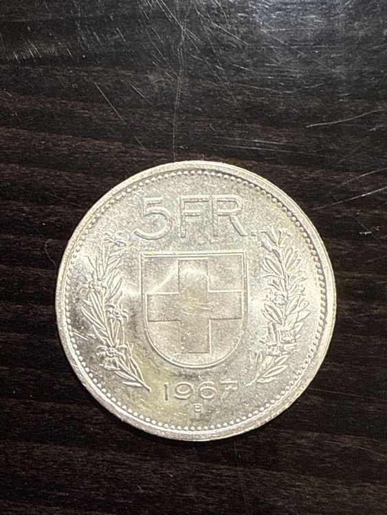5 Franken 1967 Silber (Gebraucht) in Gurmels für CHF 10.3 – mit Lieferung auf Ricardo kaufen