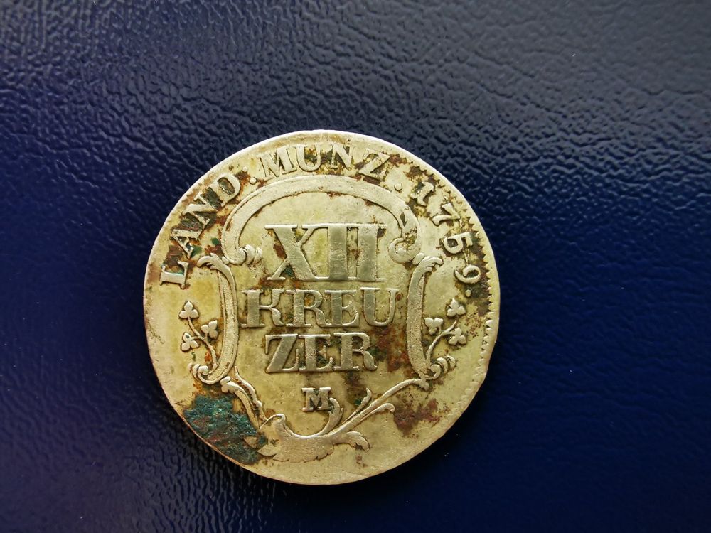 1759 12 Kreuzer - Pfalz Birkenfeld Zweibrücken (ss-vz) (Gebraucht) in Wettingen für CHF 80 – mit ...