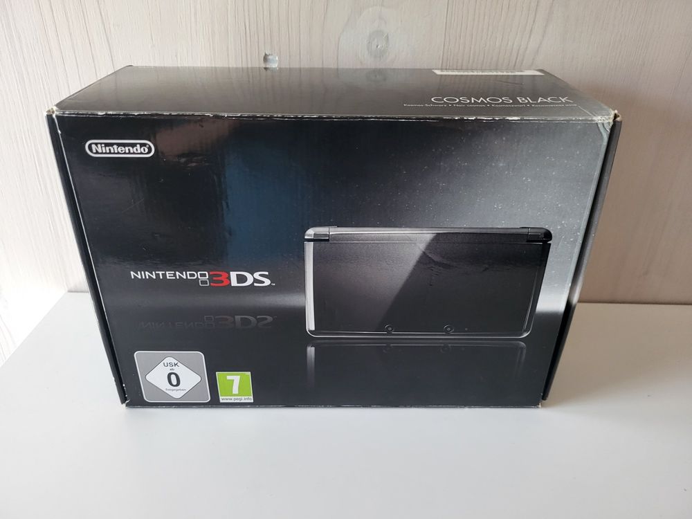 Nintendo 3DS Cosmos Black (Kosmos schwarz) + OVP (Gebraucht) in ...