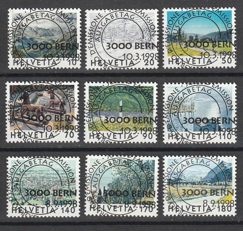 1998 Dauermarken Bilder der Schweiz ET - Vollstempel | Kaufen auf Ricardo