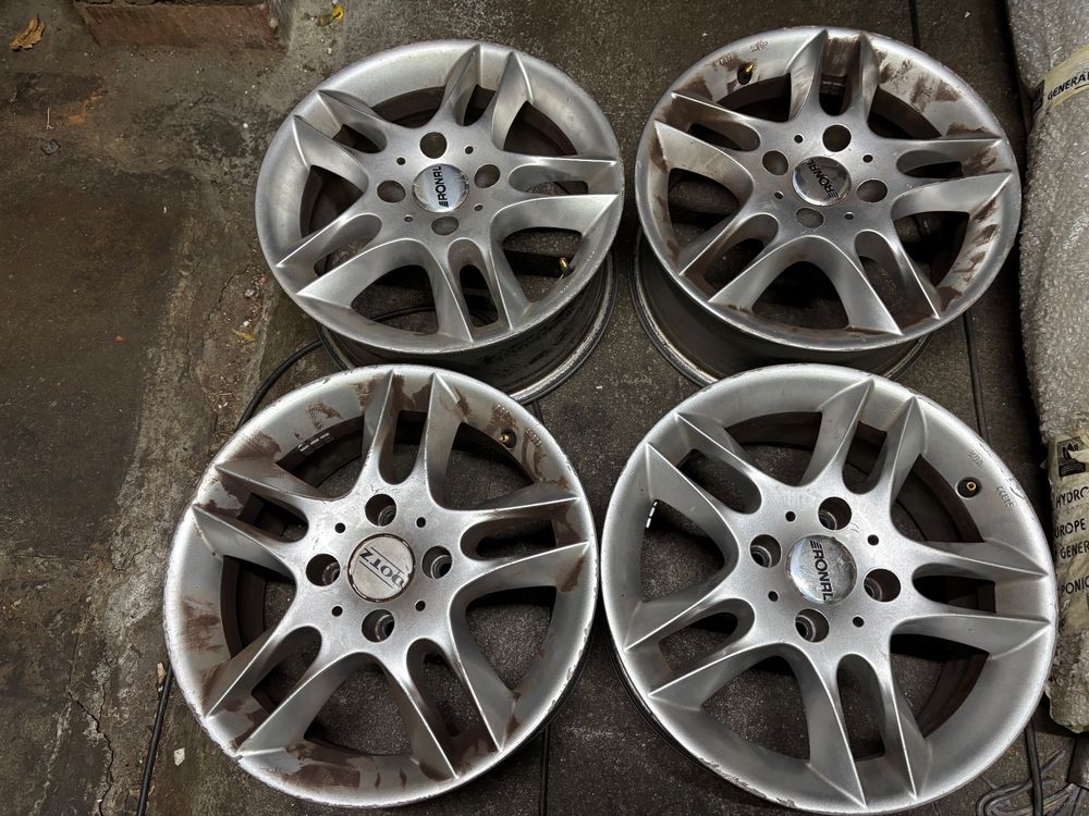 4x Ronal 15 Zoll Alu- Felgen Silber Inkl. Nabendeckel (Gebraucht) in ...