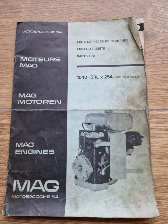 Original Ersatzteilliste MAG Motor 1040 SRL (Gebraucht) in Dürnten für ...