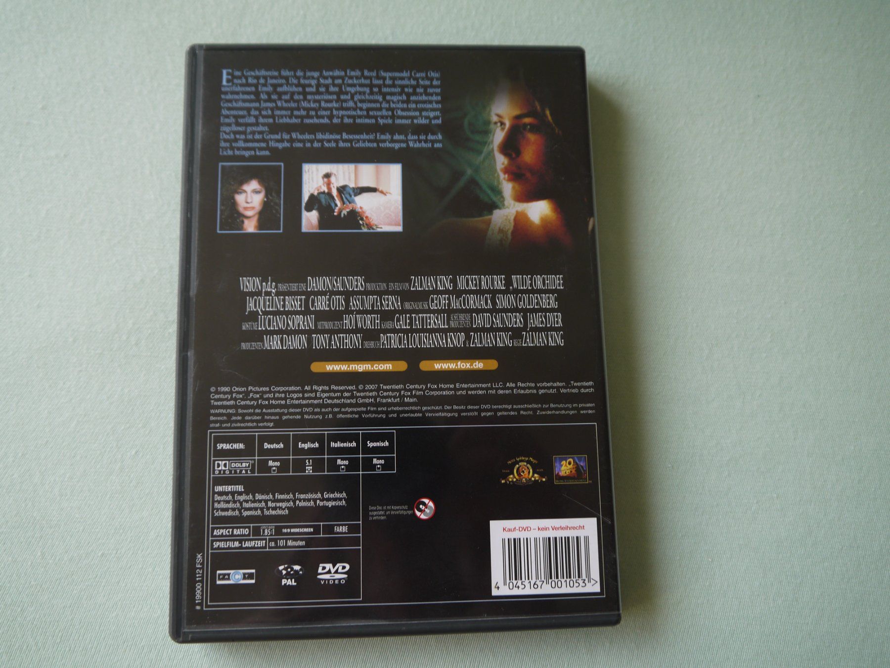 WILDE ORCHIDEE(1989) Mickey Rourke/Jacqueline Bisset (Gebraucht) in ...