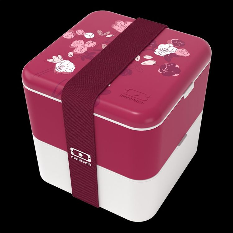 Tolle MB Square Bento-Boxen im Magnolien-Design von monbento (Neu und originalverpackt) in ...