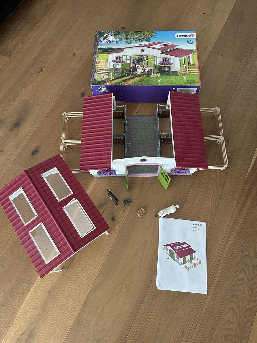 Schleich grosser Reiterhof 42344, grosse Pferdekoppel (Gebraucht) in ...