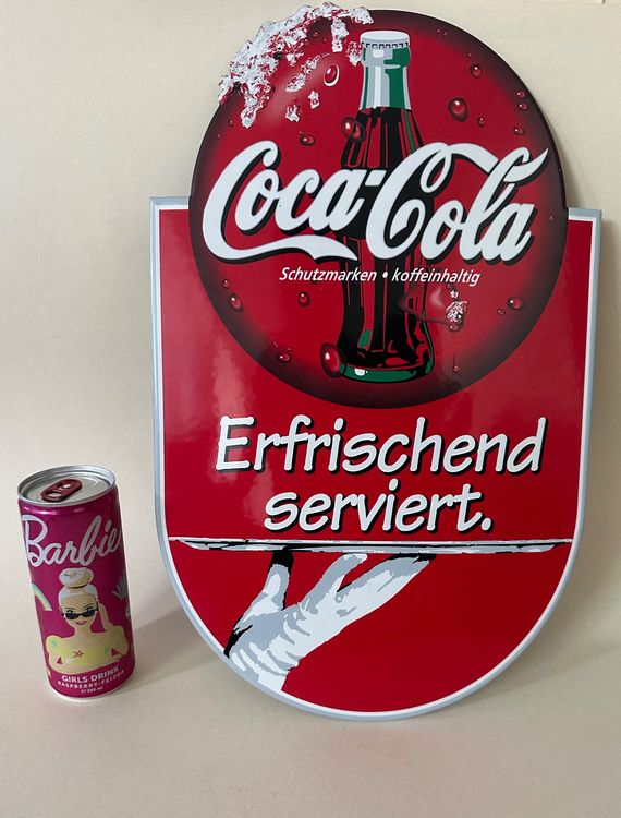 Vintage Coca-Cola Email Werbeschild | Kaufen auf Ricardo