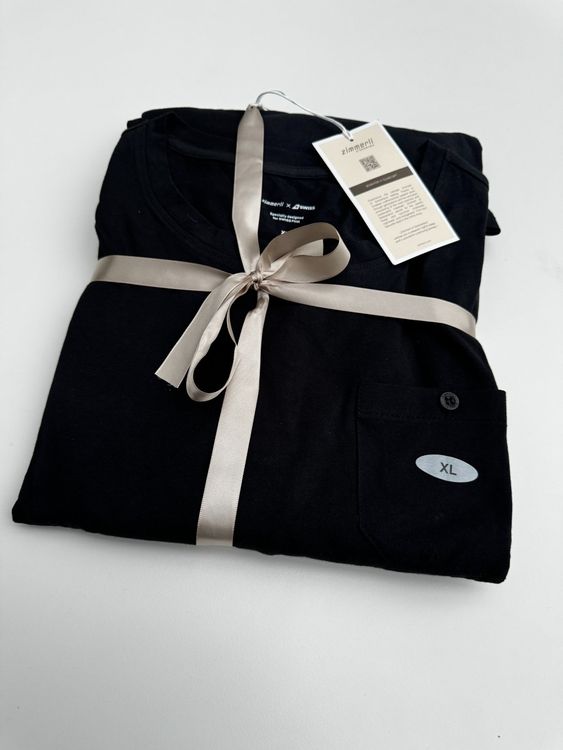 SWISS First Class Pyjama Dunkelblau Langarm Zimmerli, XL NEU (Neu und ...