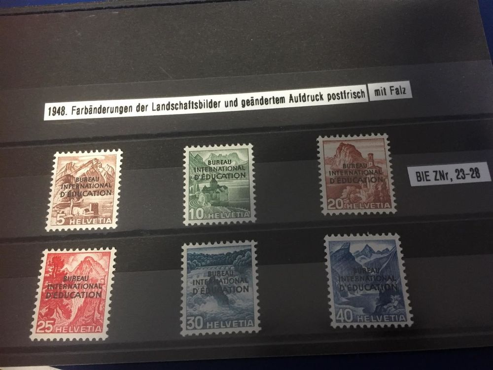 BIE 6 Landschaftsbilder 1948 | Kaufen auf Ricardo