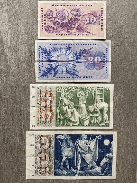 Schweizer Banknoten 5.Serie 10er Note bis 100er Note | Kaufen auf Ricardo