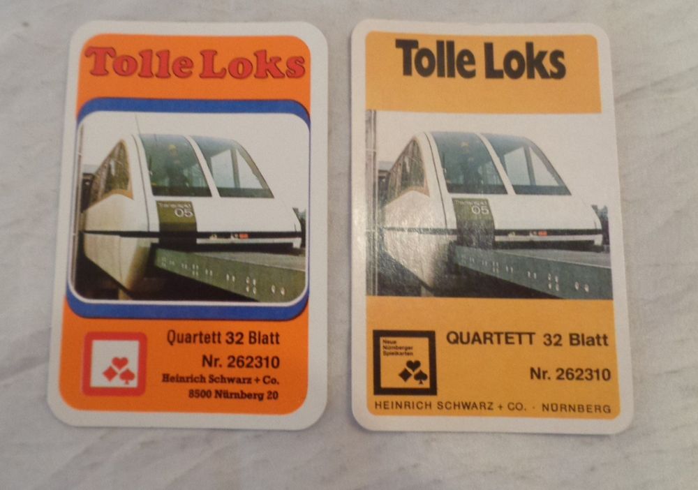 Eisenbahn Quartett - Tolle Loks / 2 Deckkarten + 31 Karten (Gebraucht) in Bellach für CHF 1 ...