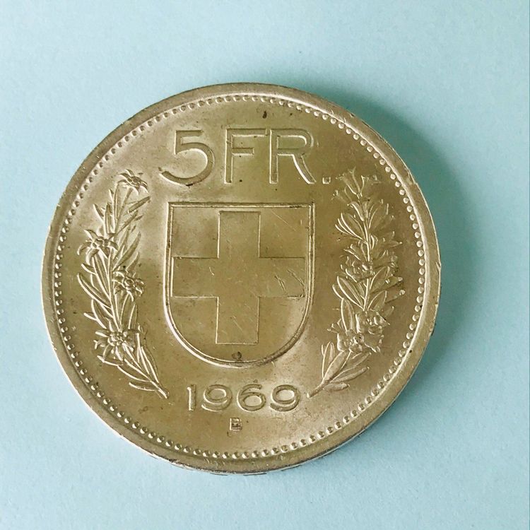 5 Franken 1969 Silber ab CHF 1.- !! | Kaufen auf Ricardo