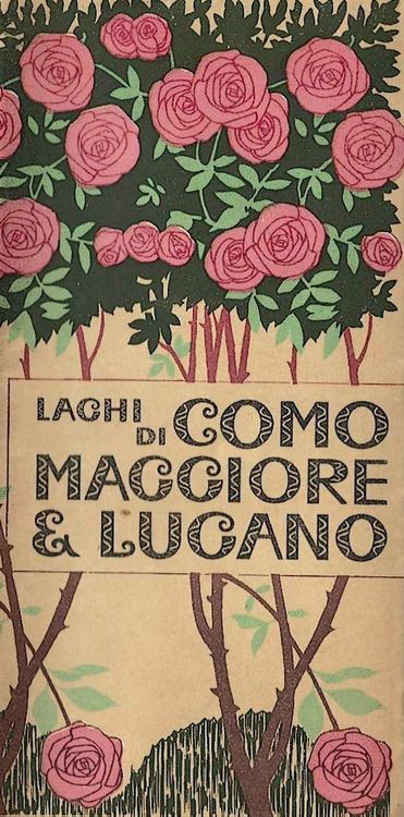 Laghi Como, Maggiore, Lugano - Faltprospekt, Fahrplan, 1912 (Gebraucht) in Cheseaux-Noréaz für ...
