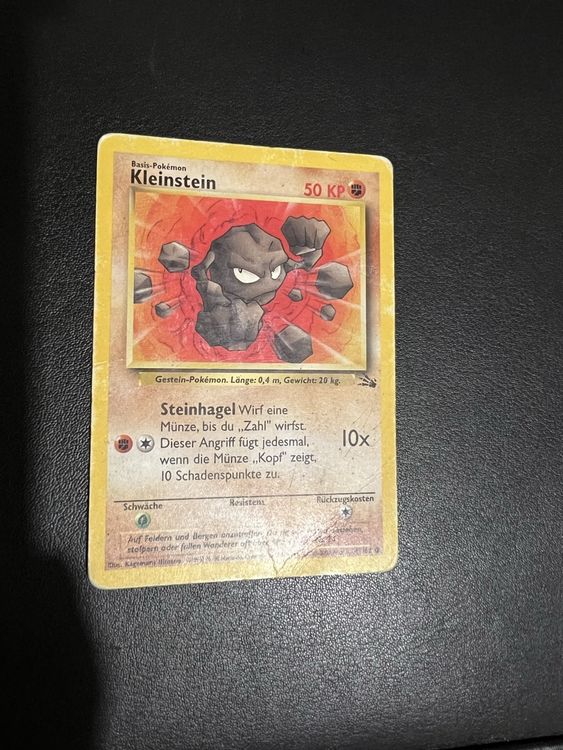 Pokémon Karte Kleinstein Fossil | Kaufen auf Ricardo
