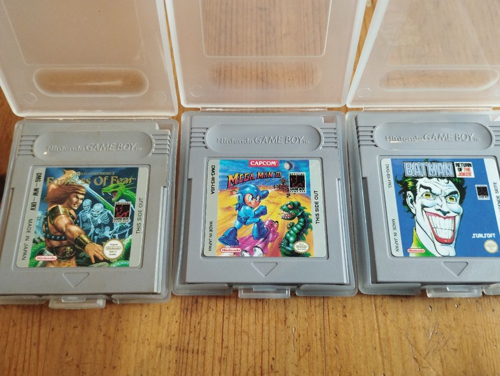Game Boy, Batman,Mega Man, Fortress + ein defekten Gameboy (Gebraucht ...