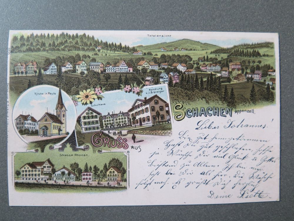 SCHACHEN - GRUSS AUS SCHACHEN - LITHO. !!!! (Gebraucht) in Wittenbach für CHF 46 – mit Lieferung ...