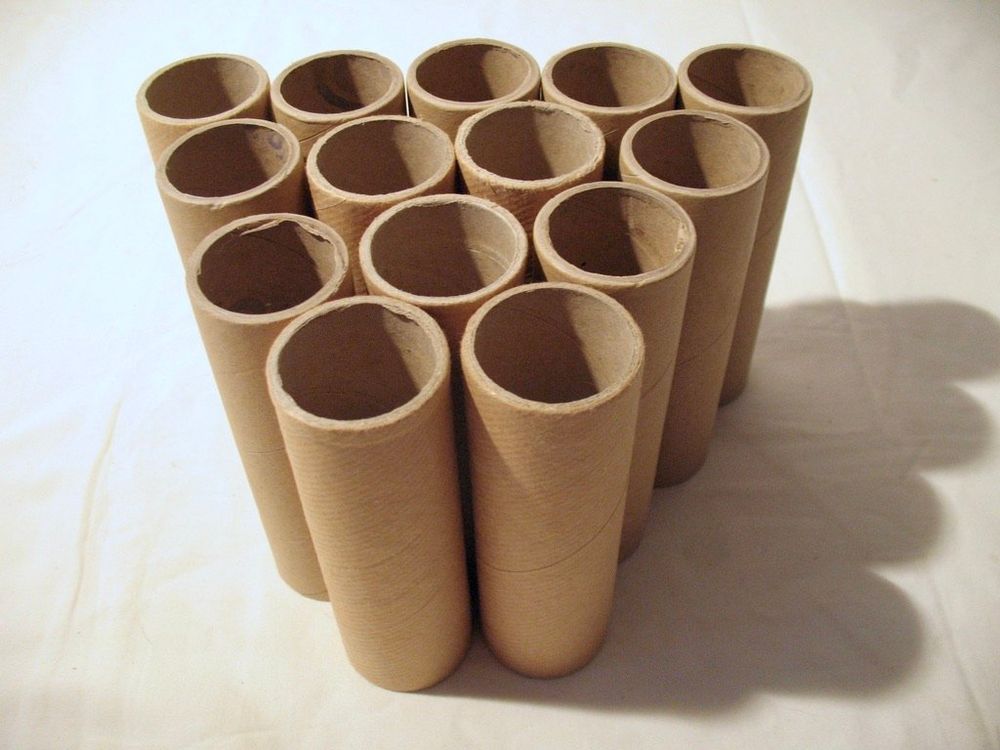 14x Karton Rollen Röhren massiv stark stabil Pappröhren (Neu (gemäss ...