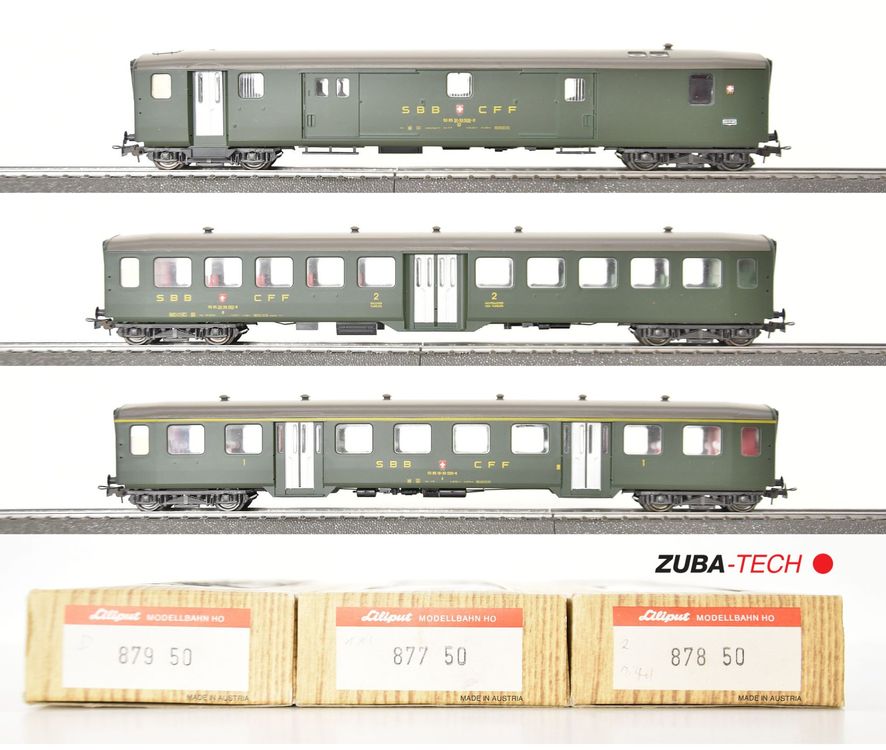 Liliput 3x Personenwagen SBB, H0 GS mit OVP (Gebraucht) in St. Gallen für CHF 42 – mit Lieferung ...