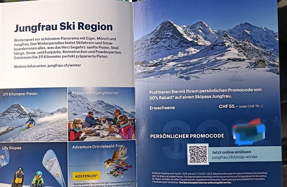 Bon Skipass Jungfrau Ski Region (Neu und originalverpackt) in Köniz für ...