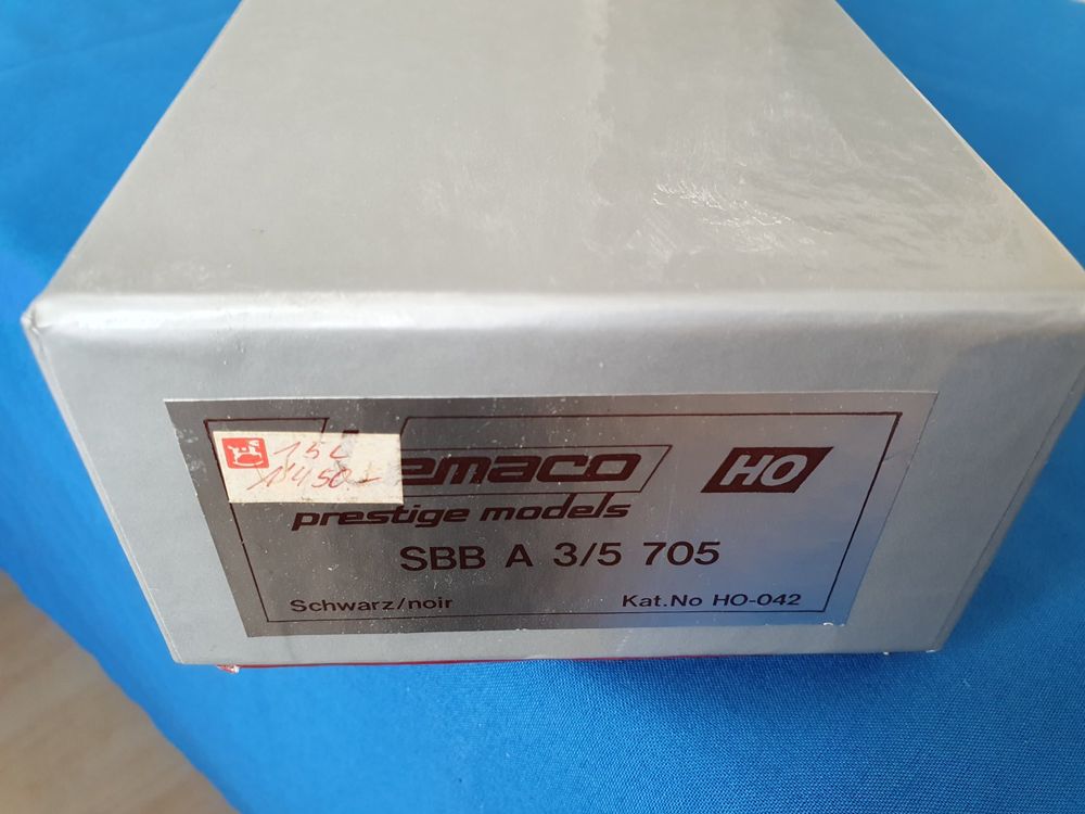 Lemaco H0 Dampflokomotive SBB A3/5 Nr.705, Originalverp. (Gebraucht) in Frasnacht für CHF 519 ...