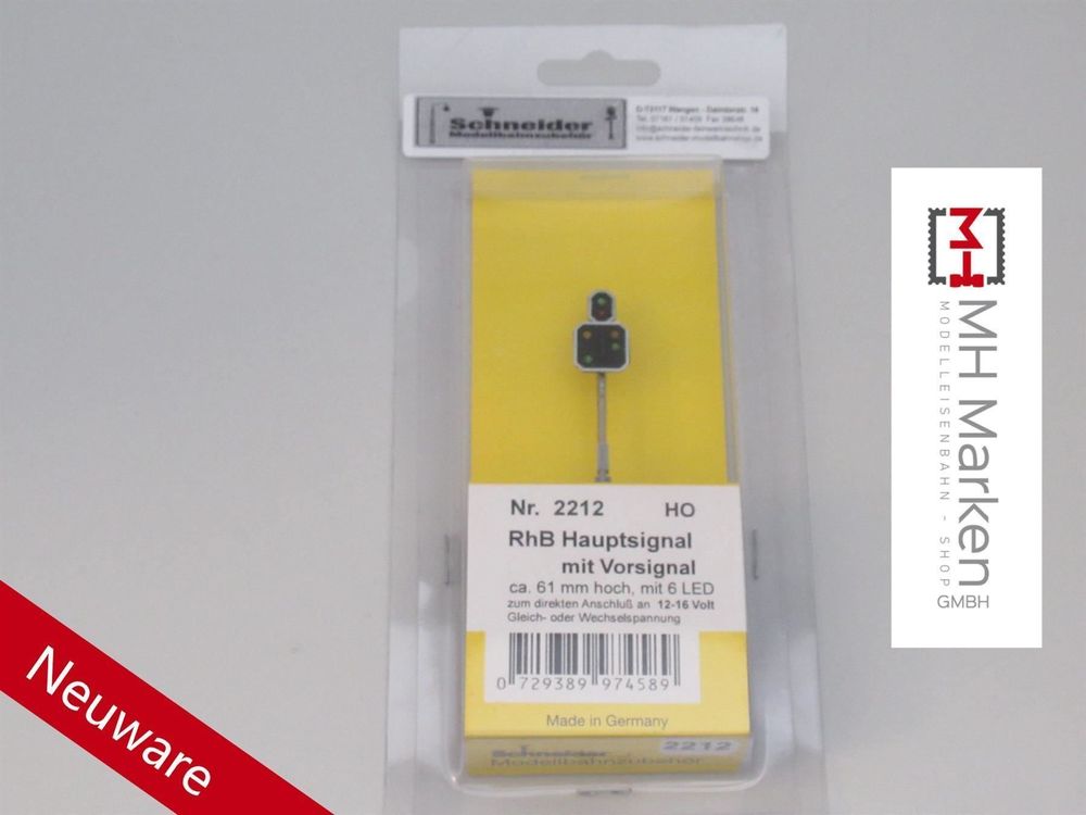 Schneider 2212 RhB Hauptsignal + Vorsignal Rhätische Bahn (Gebraucht ...