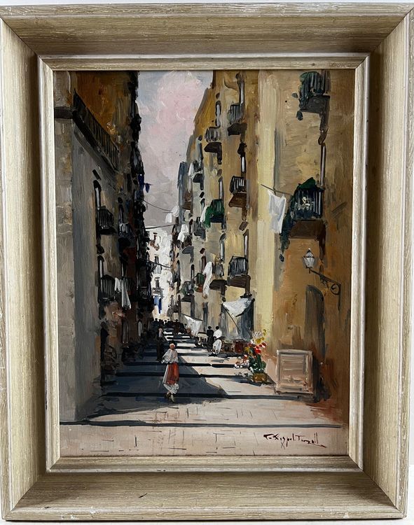 Strassenszene wunderschöne Gemälde Signiert. (Gebraucht) in Neuhausen am Rheinfall für CHF 55 ...