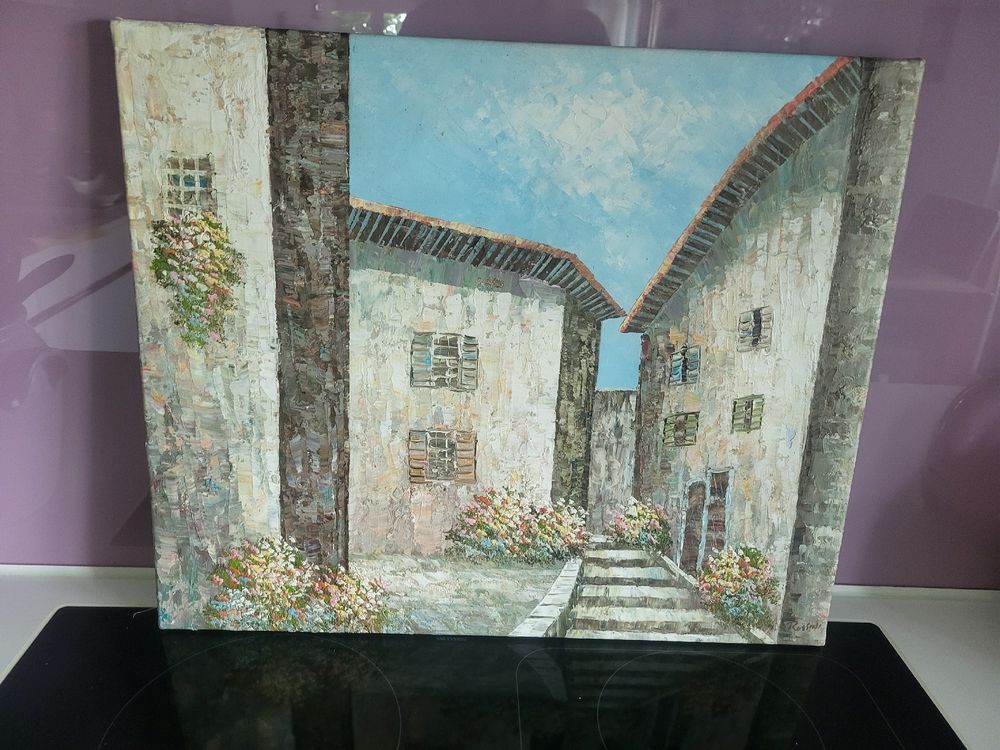 Oelbild auf Leinwand von Russini (Gebraucht) in Gutenswil für CHF 20 – nur Abholung auf Ricardo ...