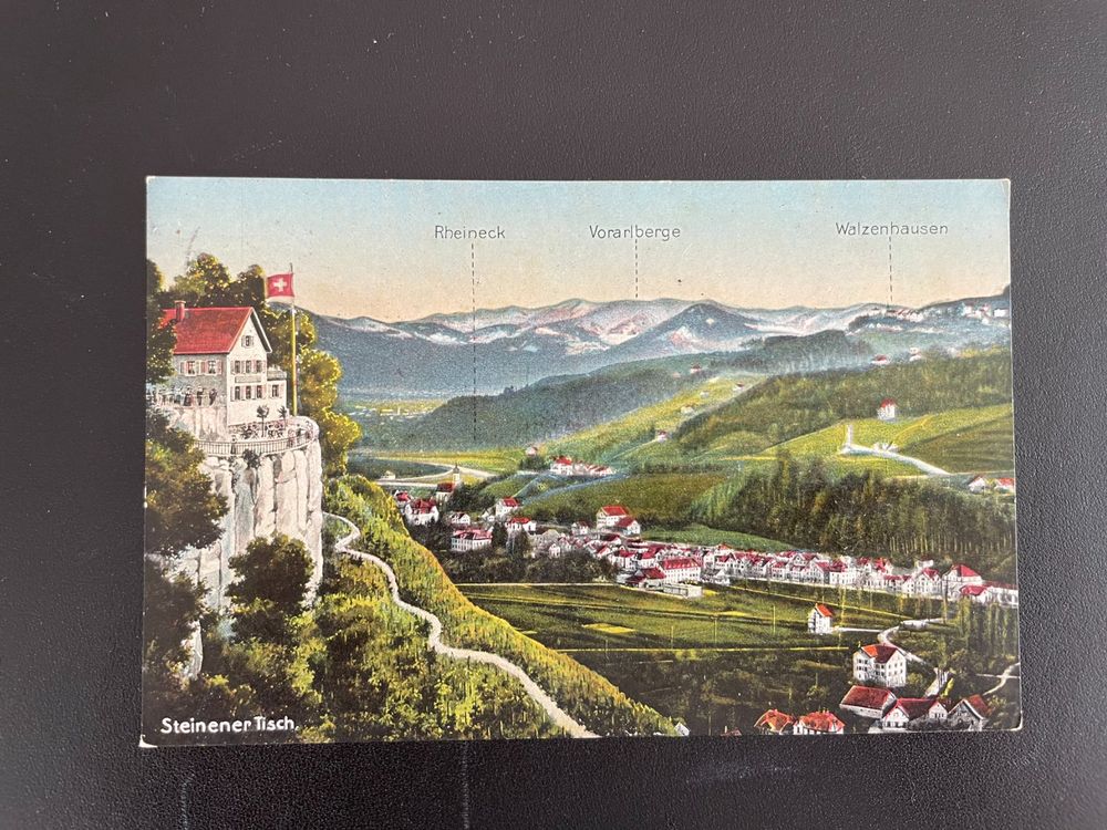 AK SG Thal / Rheineck / Steinerner Tisch | Kaufen auf Ricardo