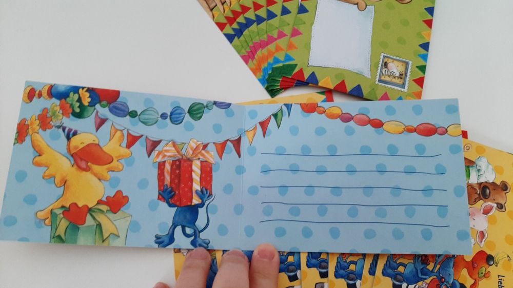 Einladungskarten Kindergeburtstag Die lieben Sieben je 1 Stk (Neu ...