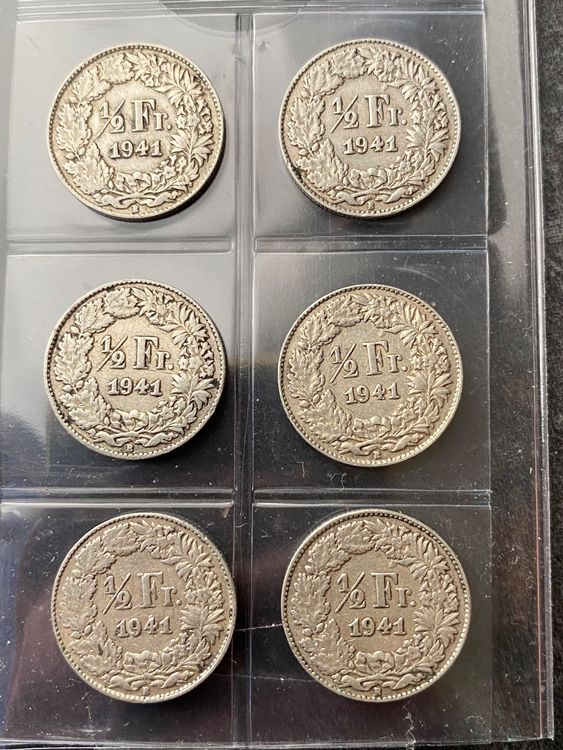 Highlight Lot Silber 50 Rappen 1941 Selten! (Gebraucht) in Büttikon AG für CHF 15.9 – mit ...