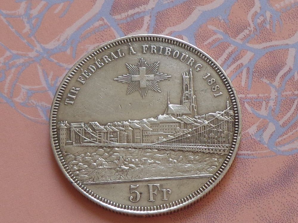 Tir Fédéral Fribourg 5 Fr. 1881 (Gebraucht) in Pully für CHF 59 – mit Lieferung auf Ricardo kaufen