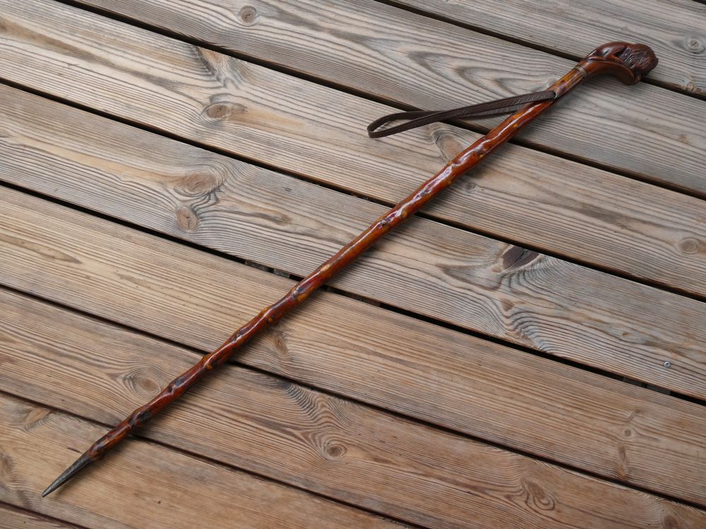 Original antiker Spazierstock Flanierstock mit Löwengriff | Kaufen auf ...