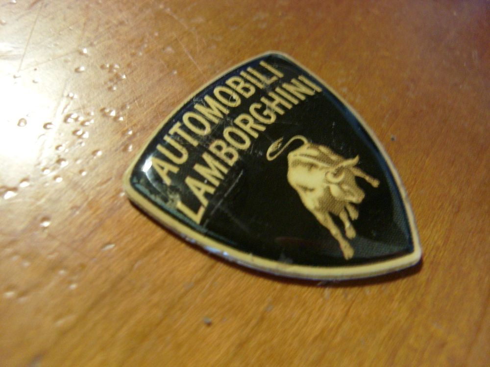 Automobili Lamborghini Emblem Logo Zeichen Lambo Schwarzgold (Gebraucht ...