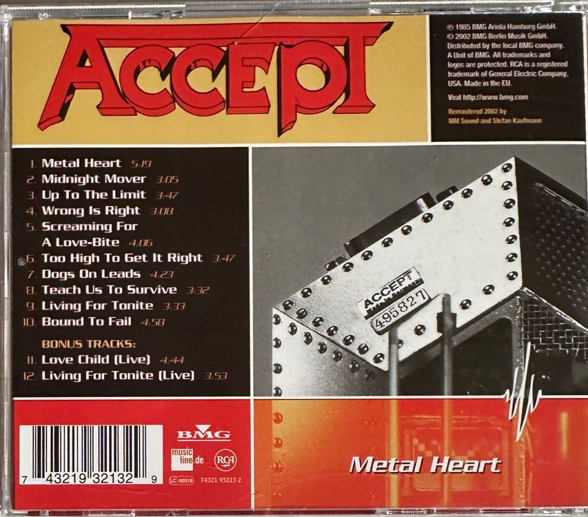 Accept - Metal Heart | Kaufen auf Ricardo