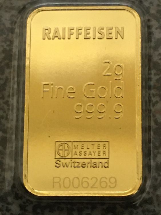 2g Gold Raiffeisen | Kaufen auf Ricardo