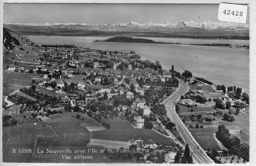 La Neuveville avec I'lle de St. Pierre - Vue aerienne (Gebraucht) in Ettingen für CHF 9 – mit ...