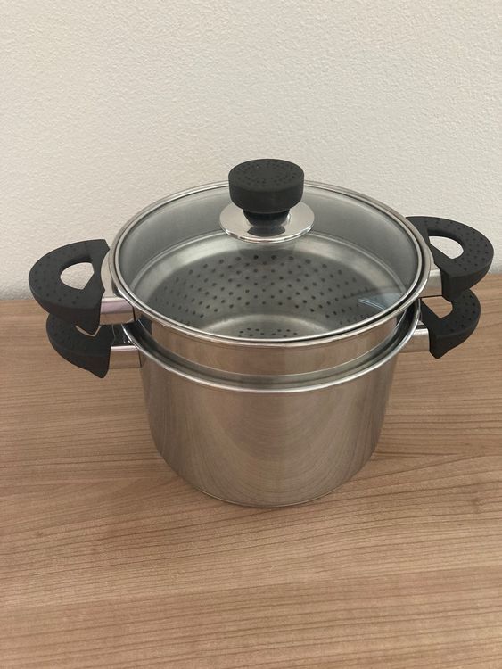 Topf 18/10 Stainless Steel mit Siebeinsatz (Gebraucht) in wettingen für ...