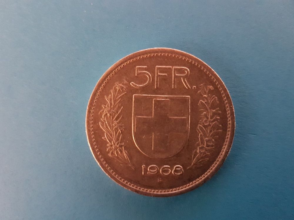 5 Franken, 1968 (Gebraucht) in Trachslau für CHF 7 – mit Lieferung auf ...