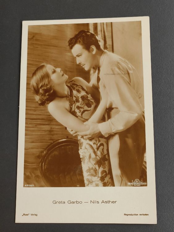 Photo Karte / Greta Garbo & Nils Asther Gelaufen 1929 (Gebraucht) in ...