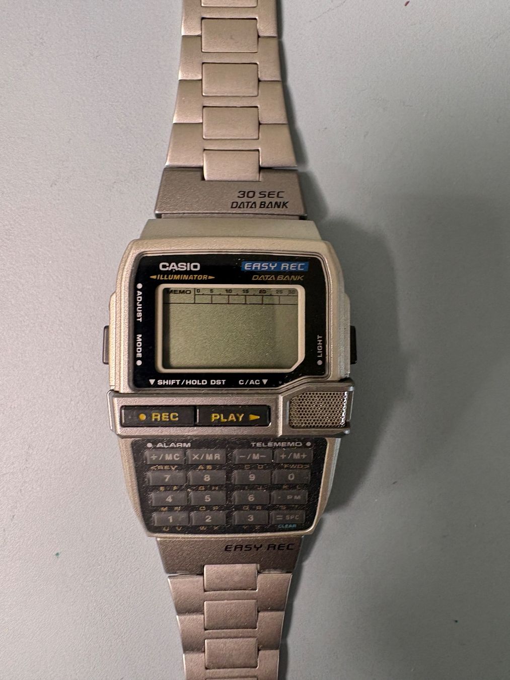 Casio Data Bank DBC-V500 „Easy Rec“ – Vintage Digitaluhr (Gebraucht) in ...