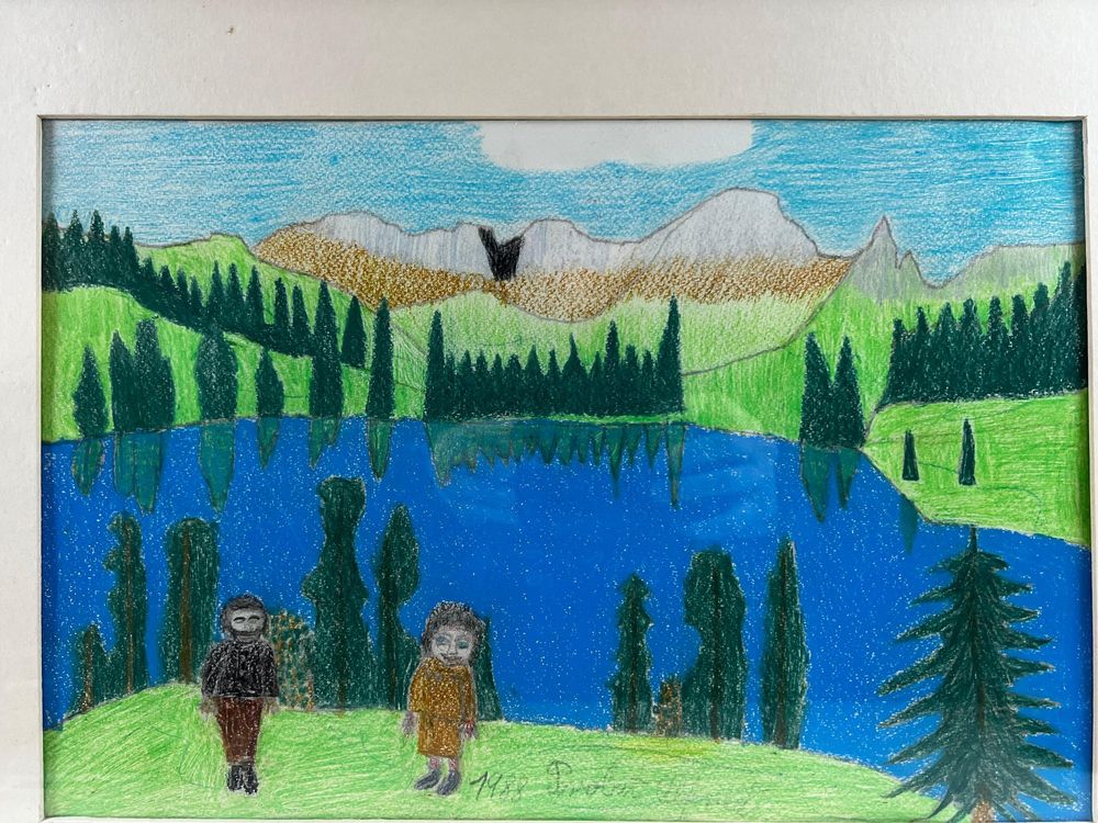 Alfred Probst (19??-1995) Art Brut Maler Handsigniert. | Kaufen auf Ricardo