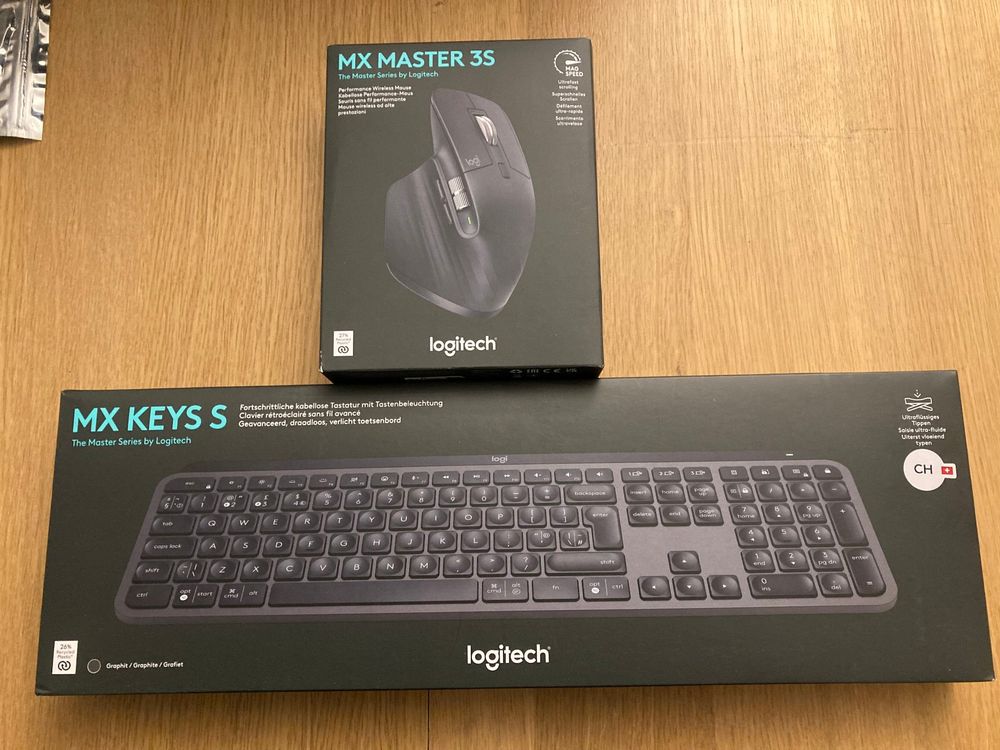 Logitech MX Combo: MX Keys S Tastatur + MX Master 3S Maus (Neu und ...